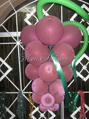 Racimo de Uvas hecho con Globos, paso a paso - MamaFlor.com